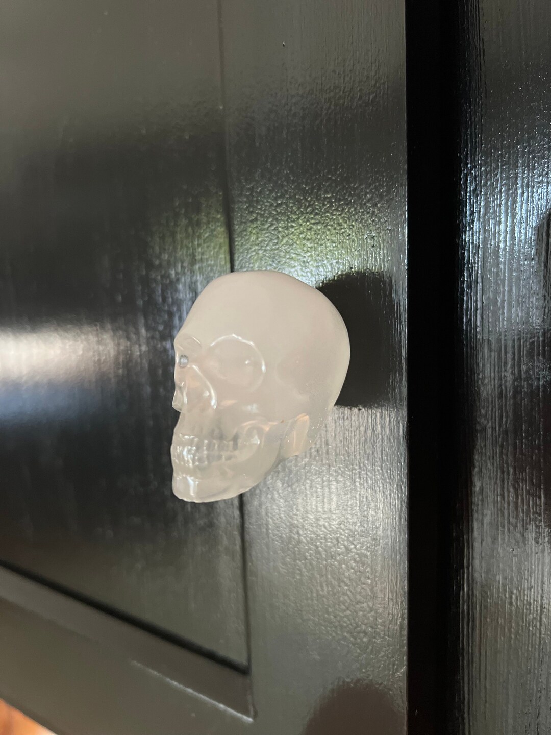 Goth Epoxy Skull Drawer Pulls/knobs That Light up Under the Blacklight ...