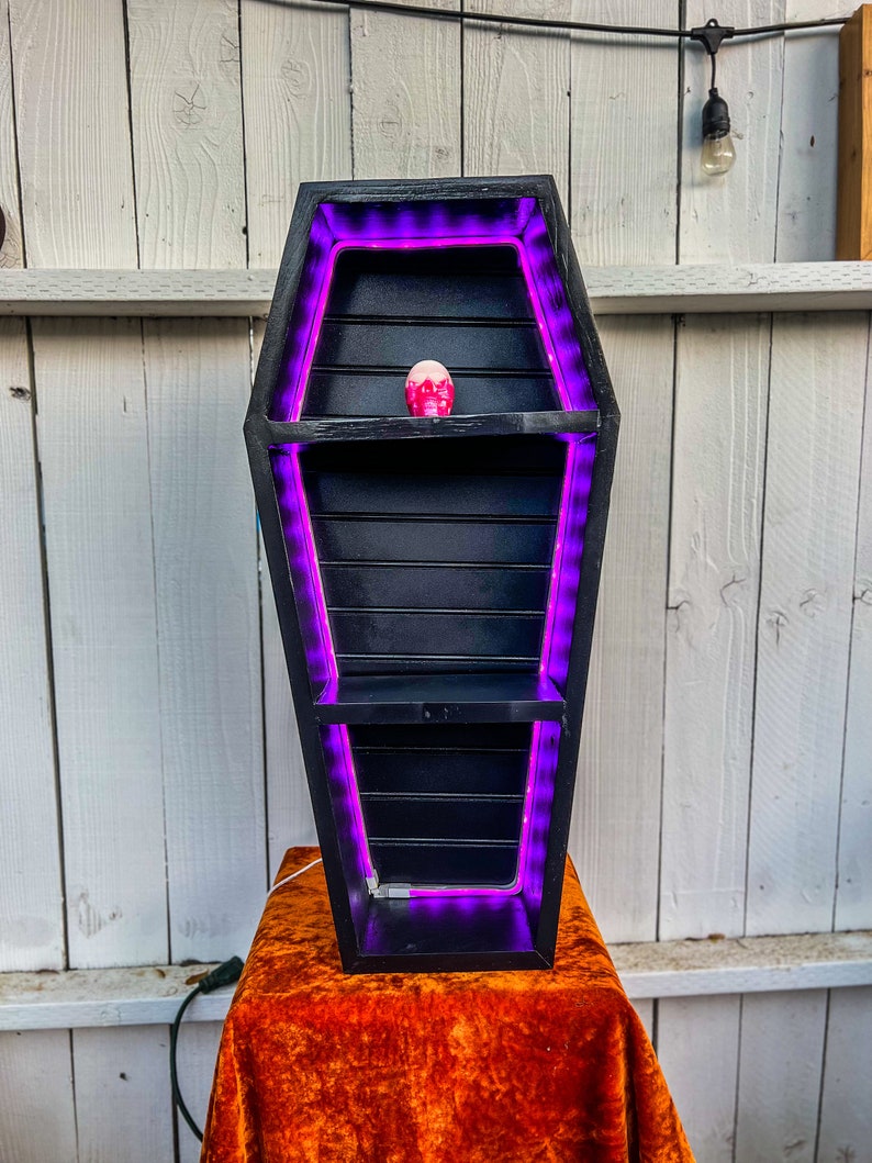 Custom LED Floating Coffin Shelf - Etsy
