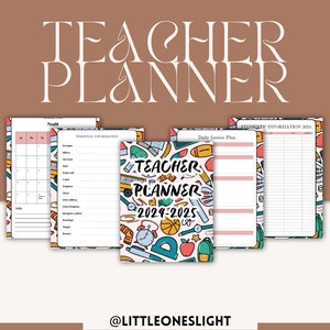 Monthly Teaching Planner Printable Lesson Plan, Editable Academic ...