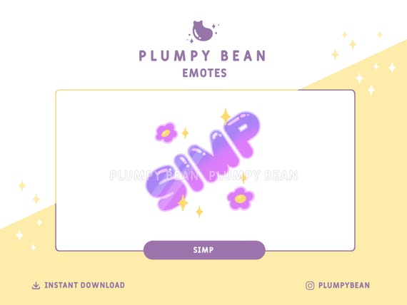 Twitch and Discord Emote Cute Simp | Etsy