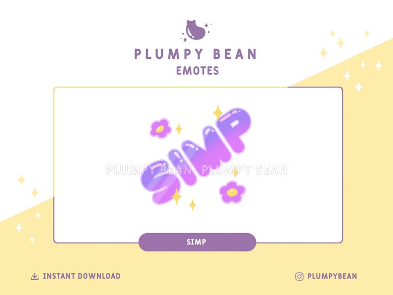 Twitch and Discord Emote - Cute Simp - Etsy