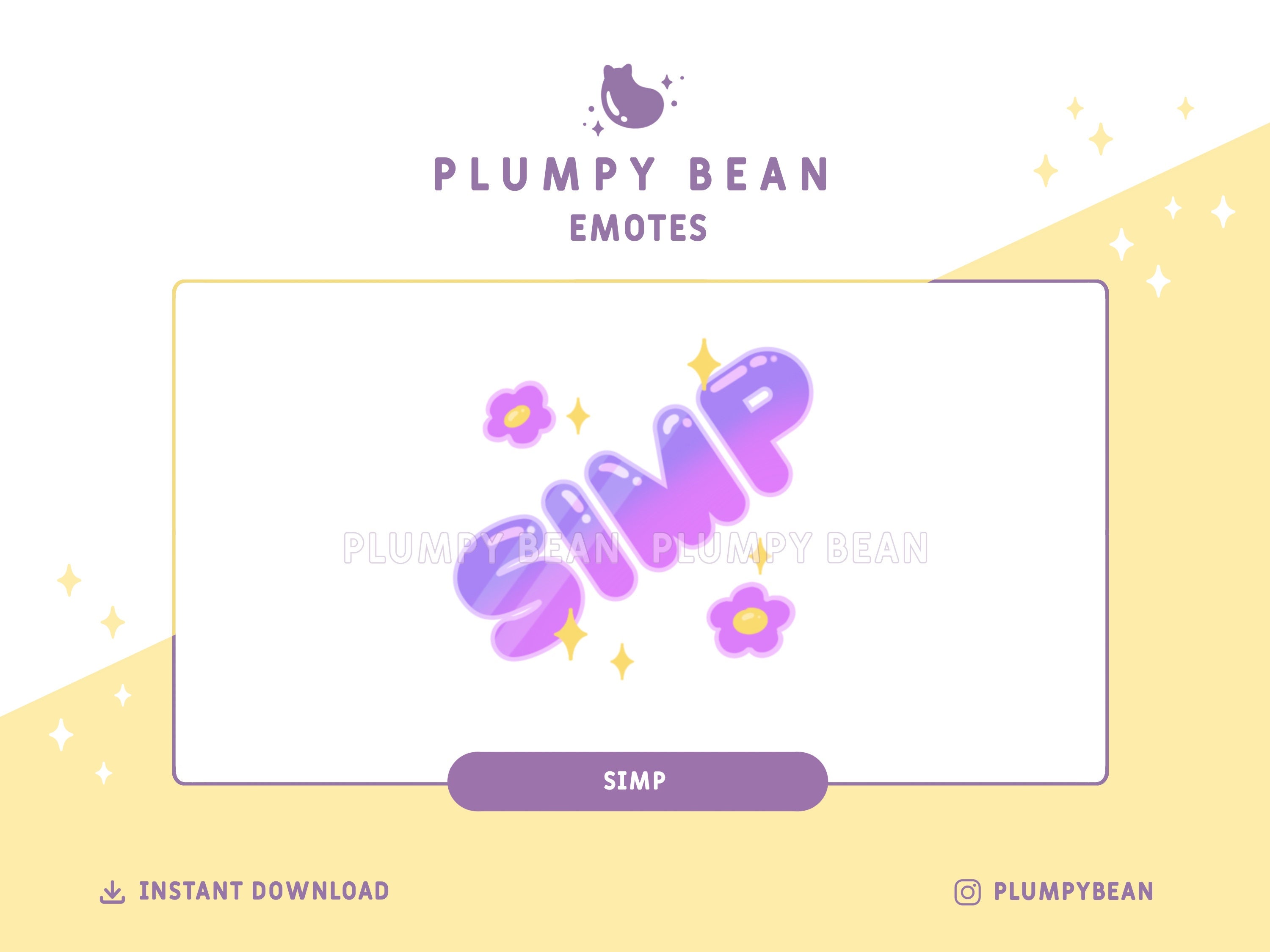 Twitch and Discord Emote - Cute Simp - Etsy