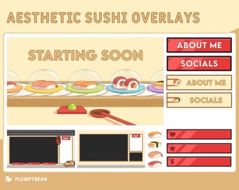 Red Cloud Japanese Aesthetic Twitch Overlay Package | Akatsuki ...