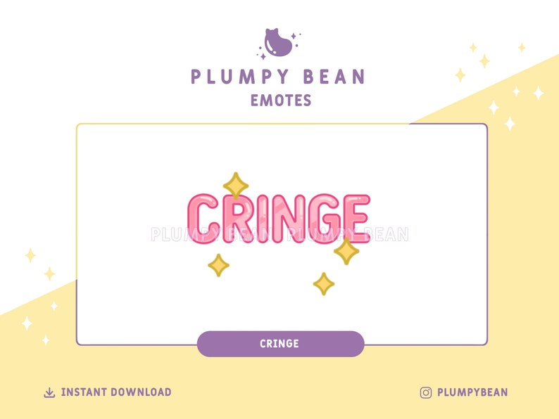 Twitch and Discord Emote - Cute Cringe - Etsy