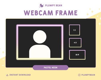 Twitch Animated Pink Webcam Border Frame / Stream Graphics / Kawaii ...