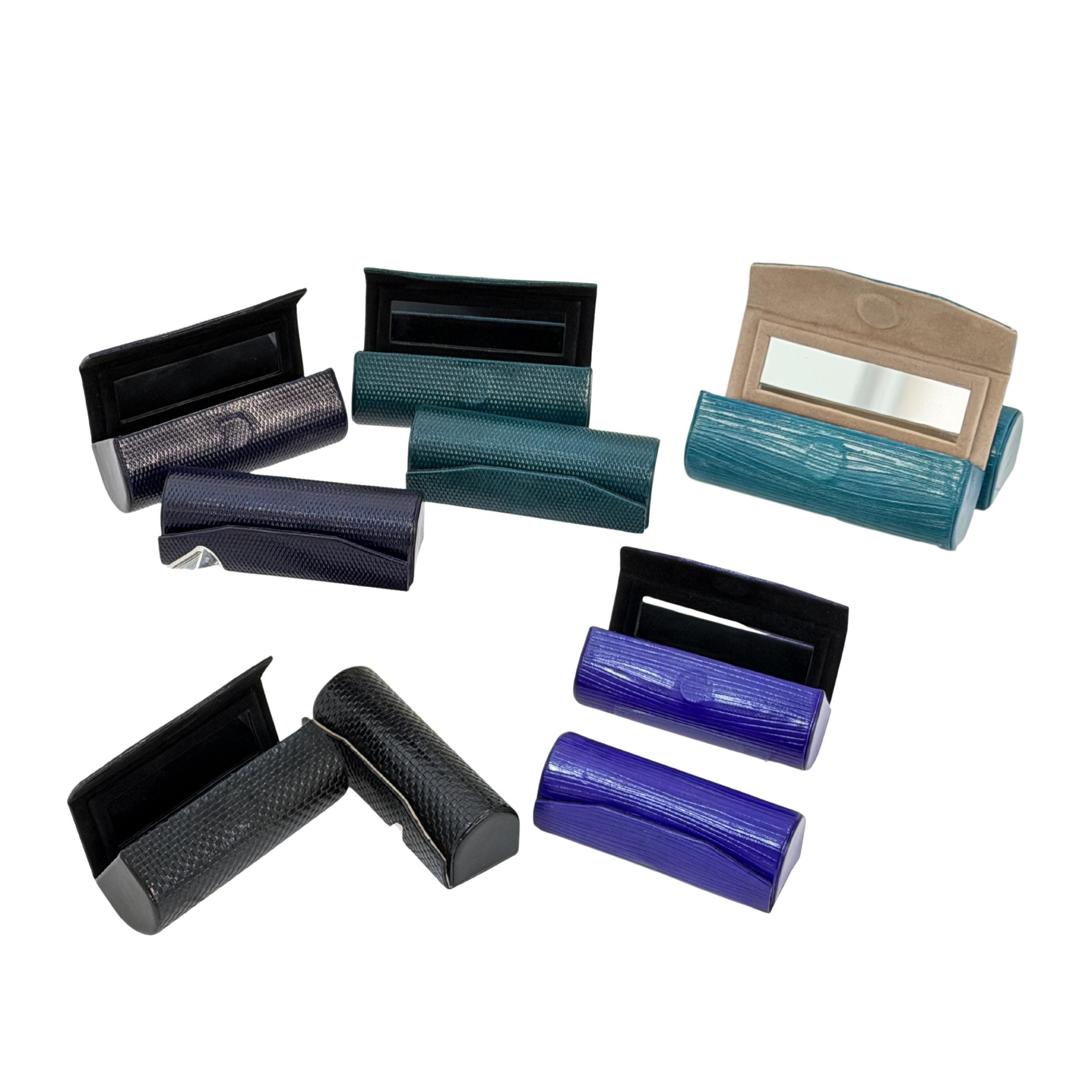 Handmade Leather Lipstick Case With Mirror – Compact Lipstick Holder in ...