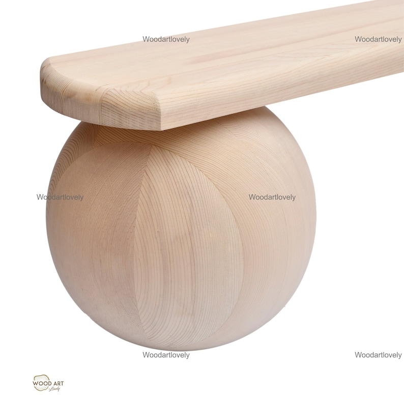 Sphere Bench Wooden Bench Entryway Bench Entertainment - Etsy