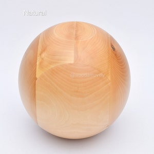 Glass Round Coffee Table, Wooden Ball Coffee Table, Living Room Center ...