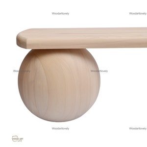 Sphere Bench, Wooden Bench, Entryway Bench, Entertainment Unit ...