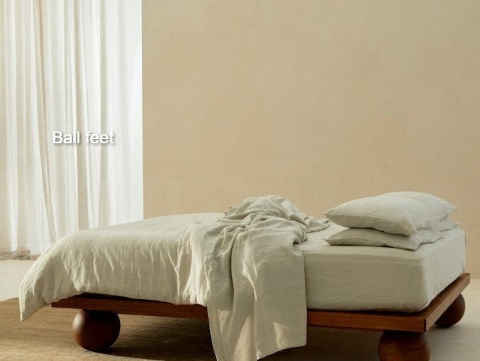 Handmade Lime Wood Ball: Modern Bed or Table Leg - Etsy