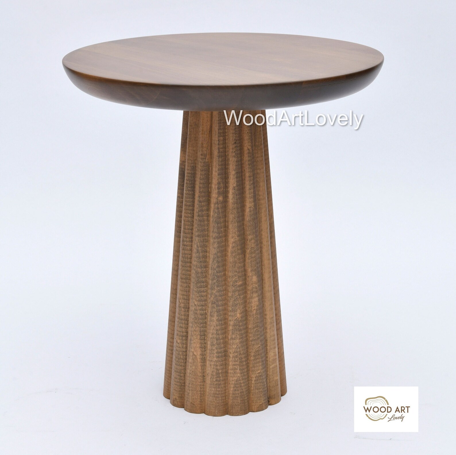 Handmade Linden Wood Side Table: Natural Banana Coffee Table - Etsy
