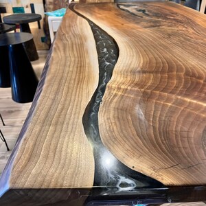 Epoxy Table, Custom Design Epoxy Table, Live Edge Epoxy Table,walnut ...