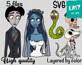 Corpse Bride Svg - Etsy UK