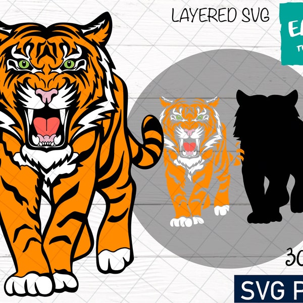 Tiger Svg - Etsy