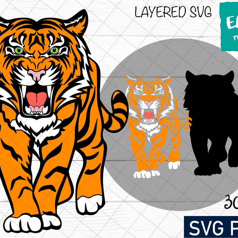 Tiger Svg - Etsy