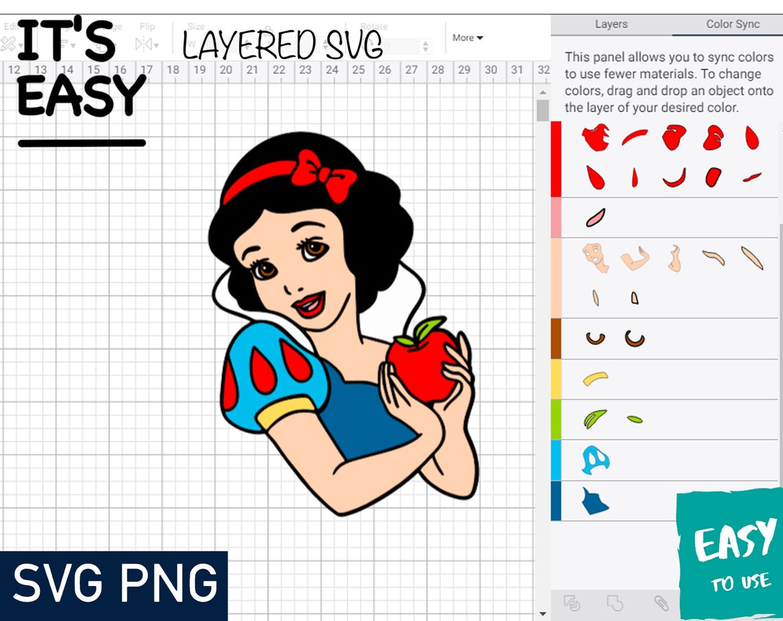 Princess SVG Cricut Svg Clipart Layered SVG Files for - Etsy