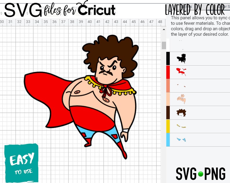 Cartoon Character SVG Cricut Svg Clipart Layered SVG Files - Etsy