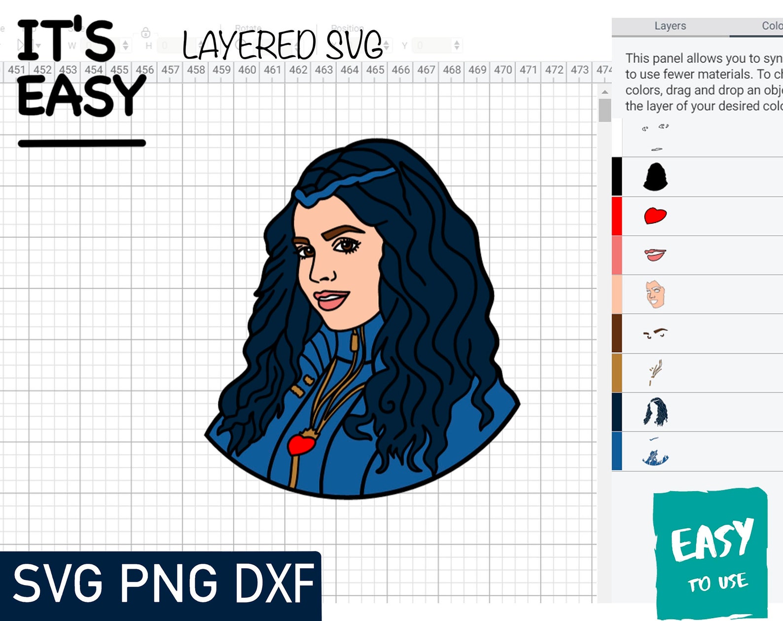 Evie SVG Cricut Svg Clipart Layered SVG Files for Cricut - Etsy