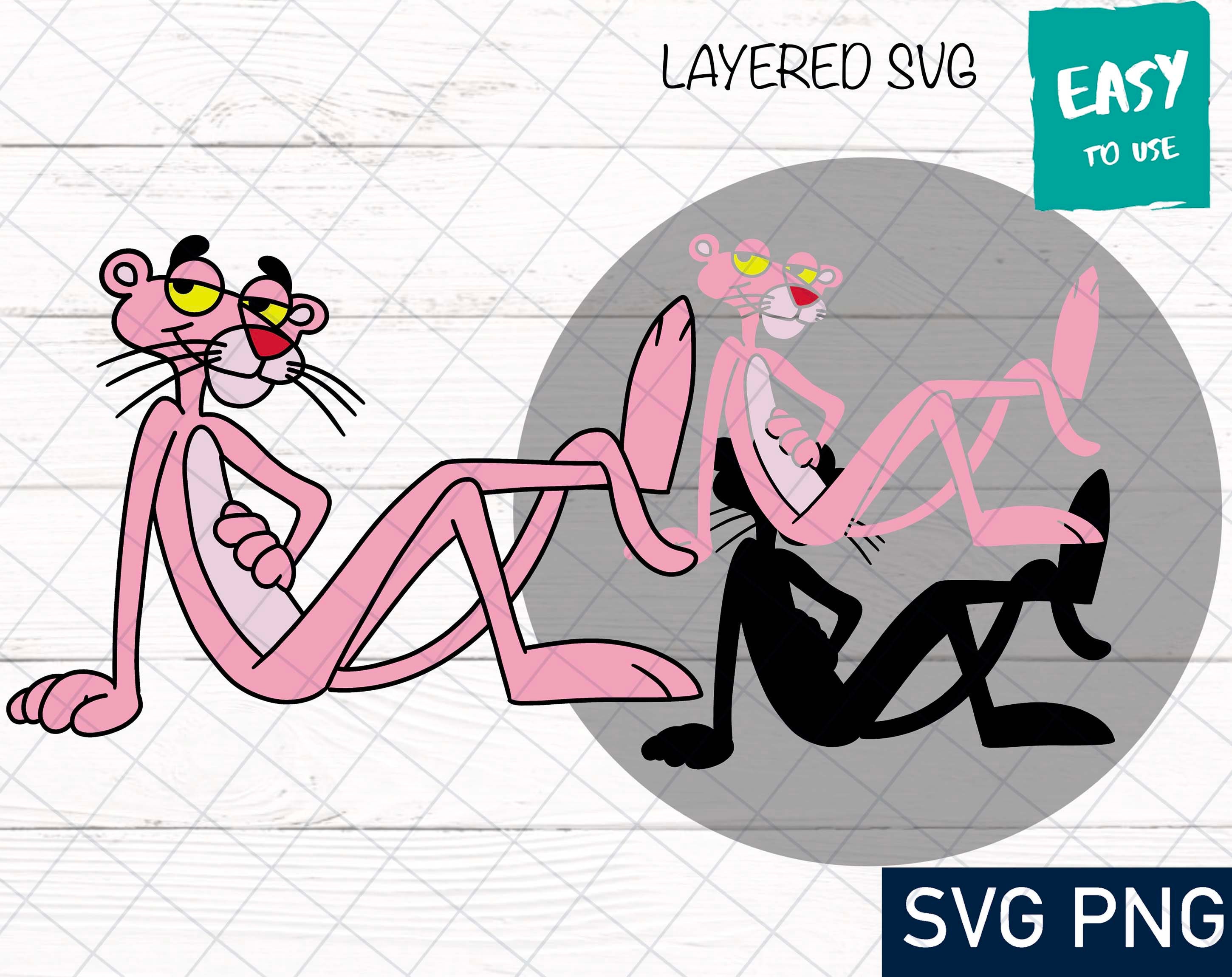 Panther SVG Cricut Svg Clipart Layered SVG Files for - Etsy