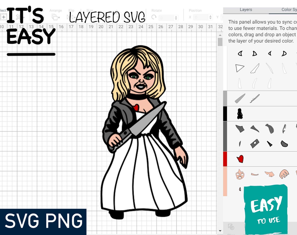 Bride of Chucky Tiffany SVG Cricut Svg Clipart Layered - Etsy