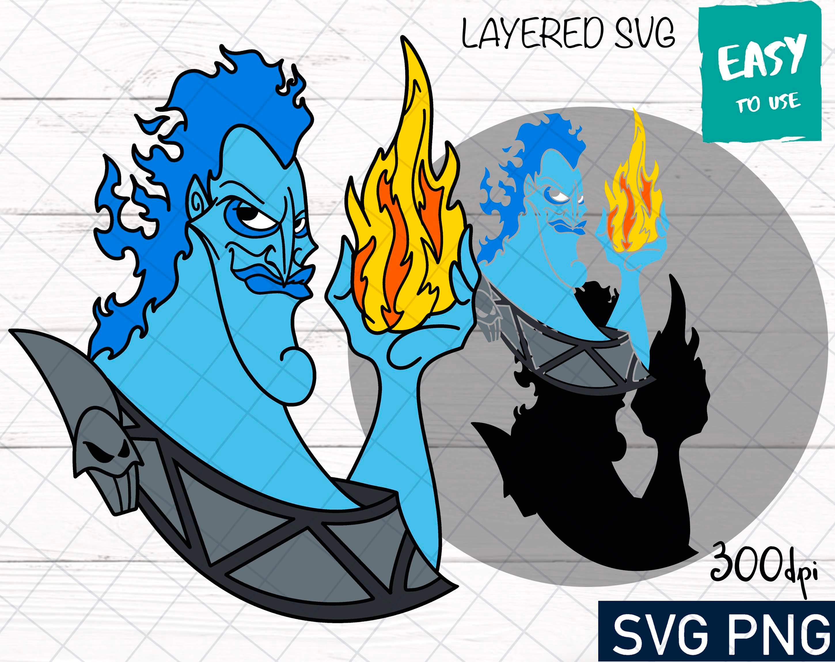 God Hades SVG Cricut SVG Clipart Layered SVG Dateien für | Etsy