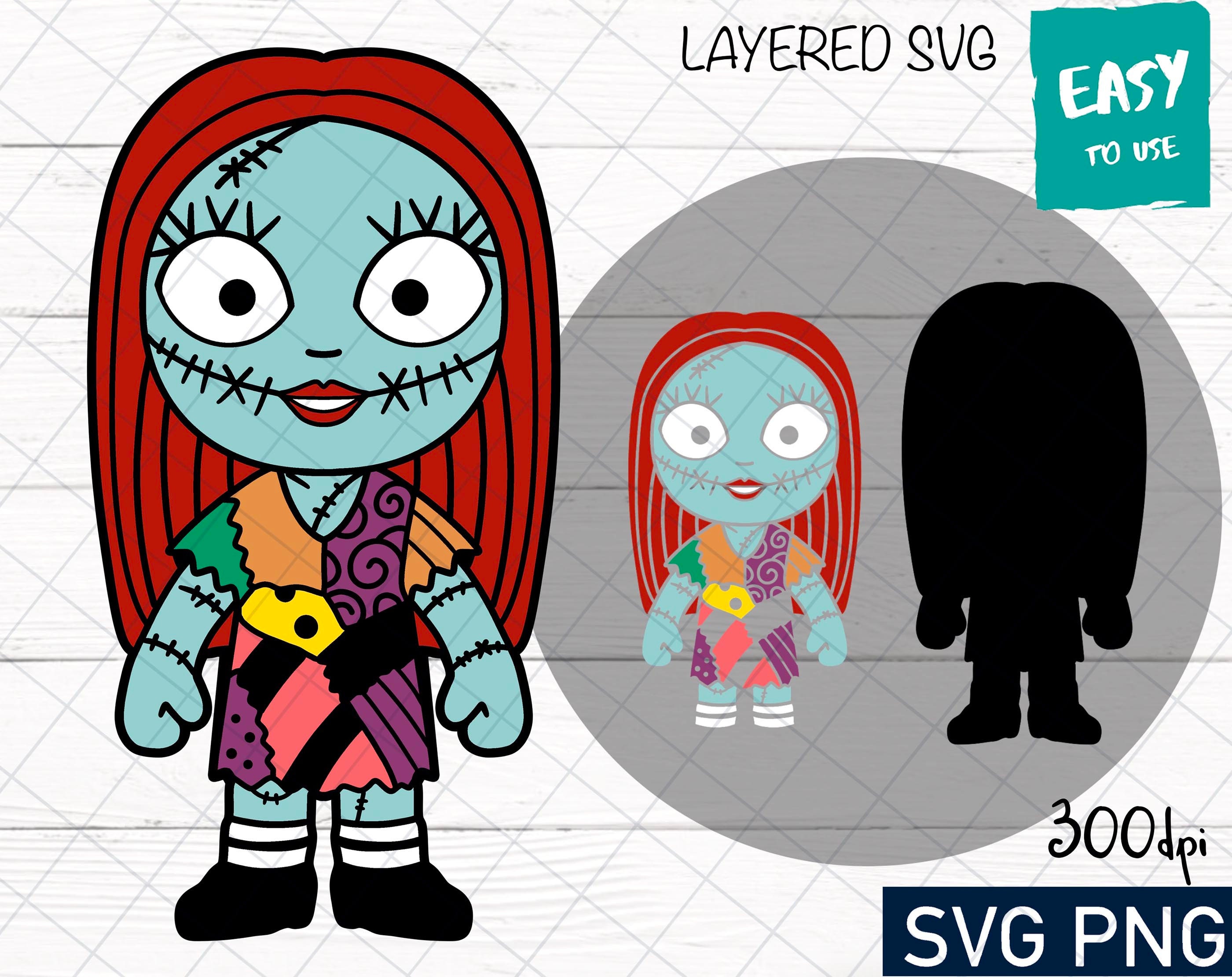 Baby Sally SVG Cricut Svg Clipart Layered SVG Files for | Etsy