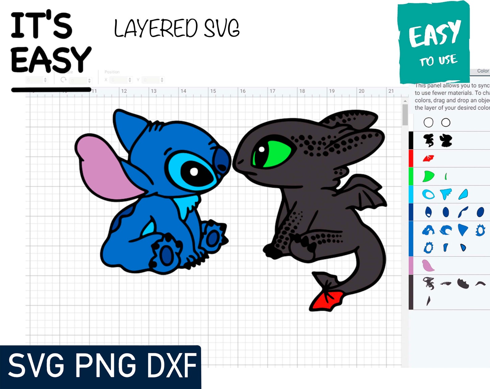 Dragon and Cartoons SVG, Cricut Svg, Clipart, Layered SVG, Files for ...