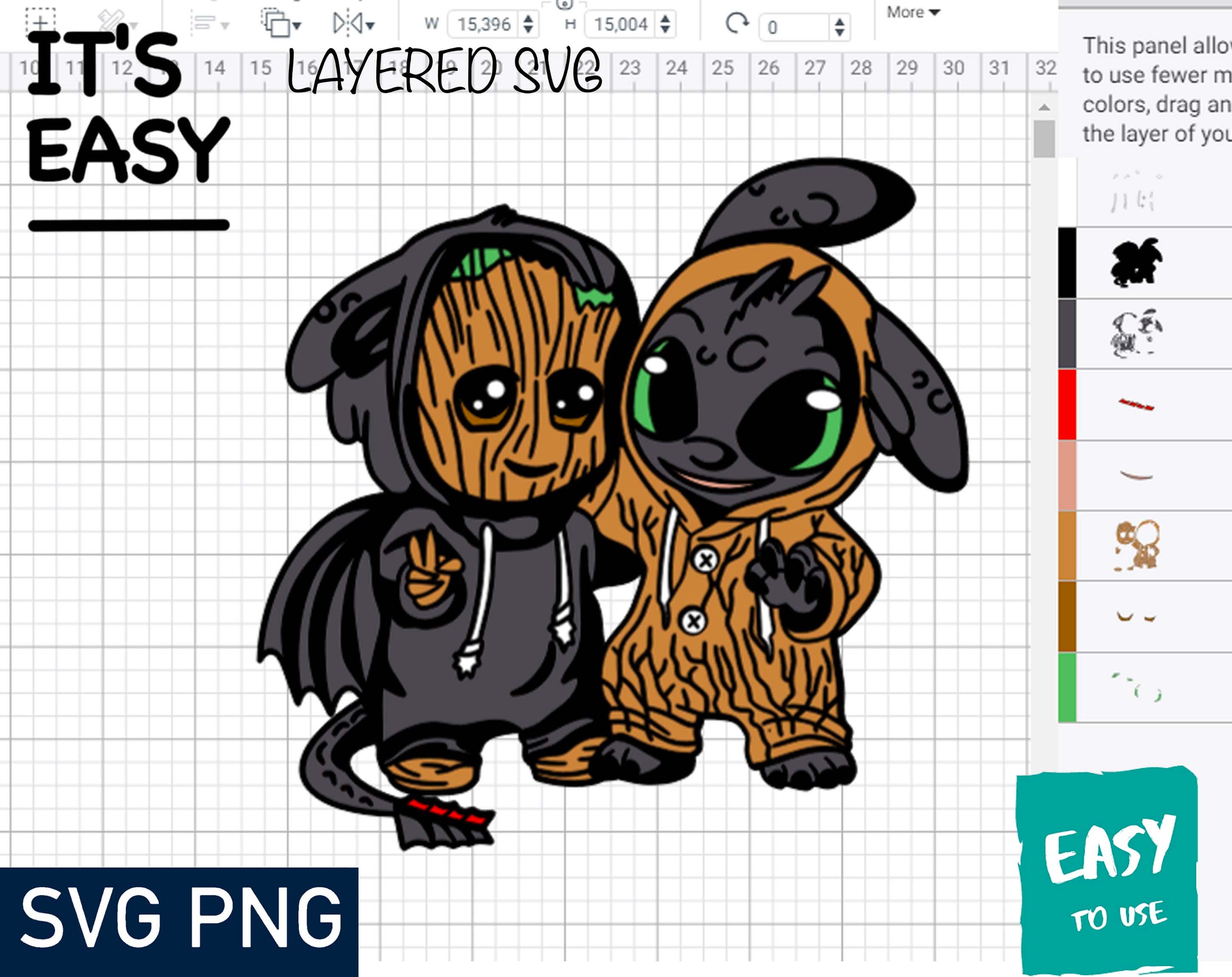 Alien and Dragon Cartoon Character SVG Cricut Svg Clipart | Etsy