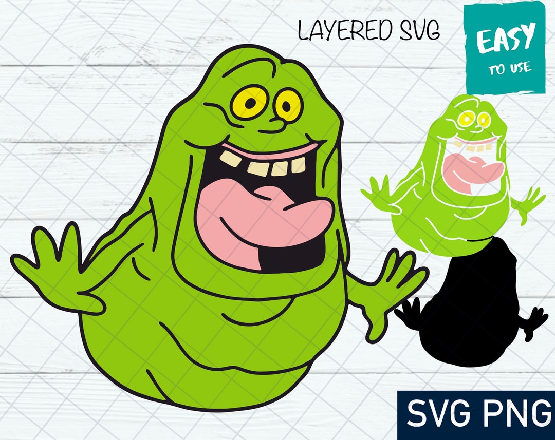 Ghost Slimer SVG Cricut Svg Clipart Layered SVG Files for - Etsy UK