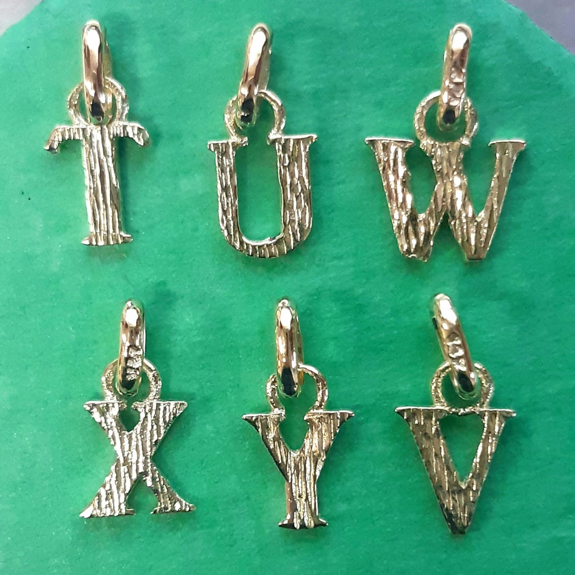 Solid 14K Gold Letter Pendant. - Etsy Canada