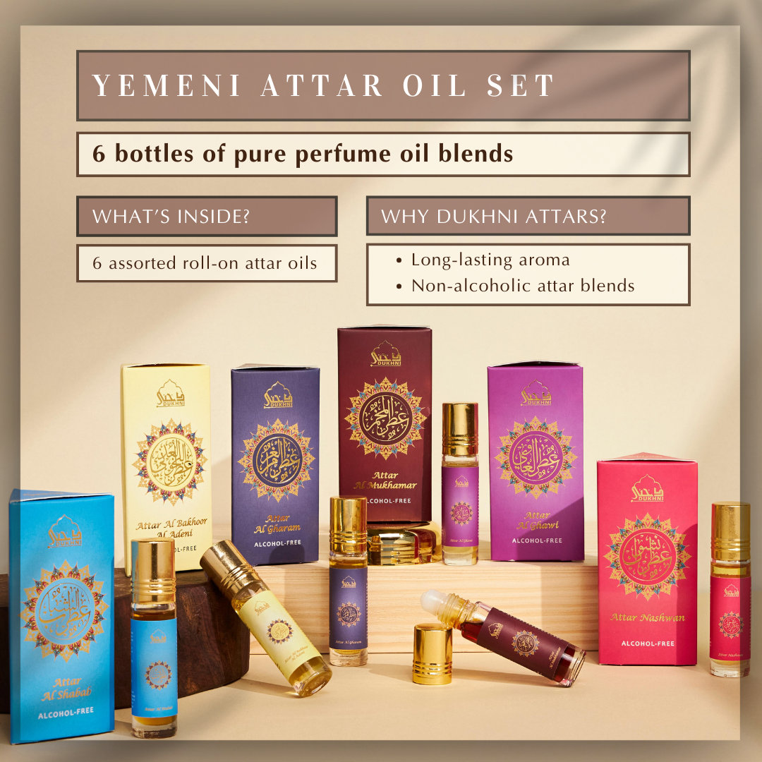 Arabic Attar Perfume Oil Fragrance & Yemeni Oud Bakhoor Arabic Incense ...