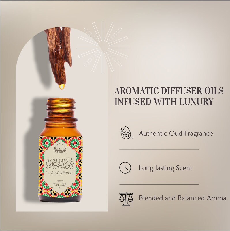 Oud Al Khaleeji Diffuser Oil 3 X 10ml Dukhni Arabic Oil for Diffuser ...