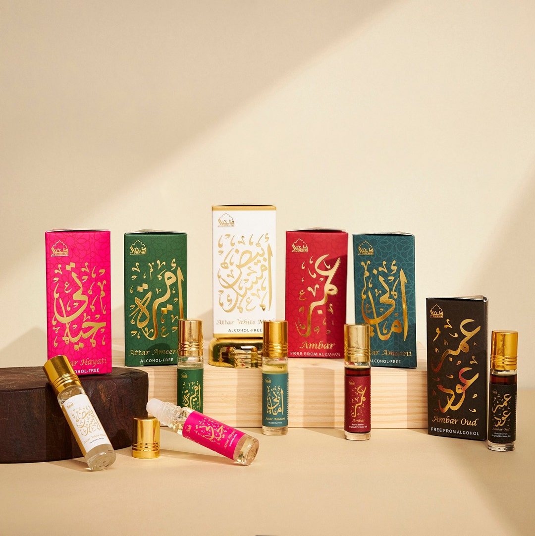 Arabic Attar Roll on Perfume Oils 6 Assorted Fragrances, Ramadan and ...