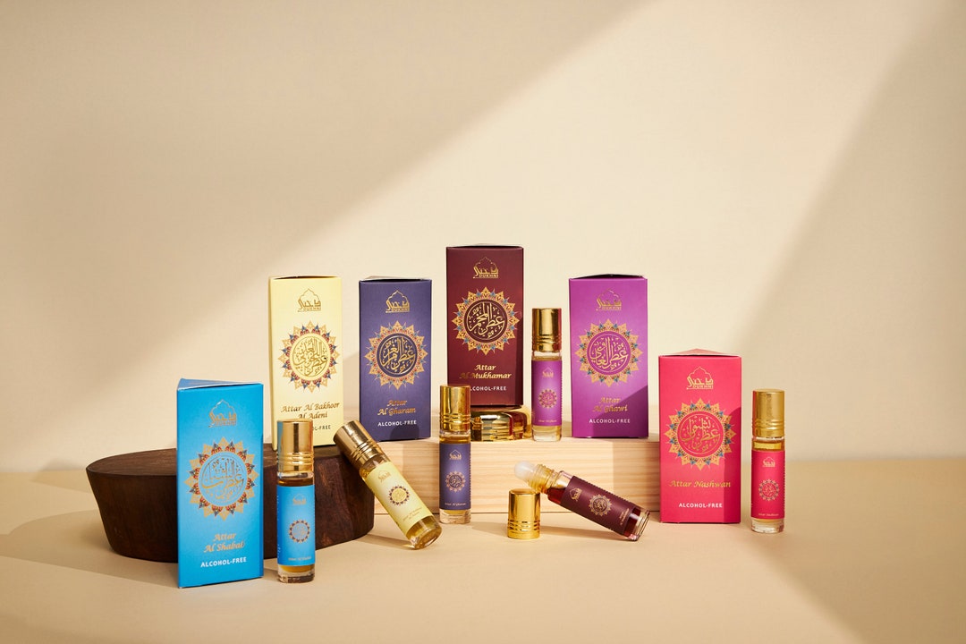 Arabic Attar Perfume Oil Fragrance Collection Gift Set, 6 Mini Sample ...