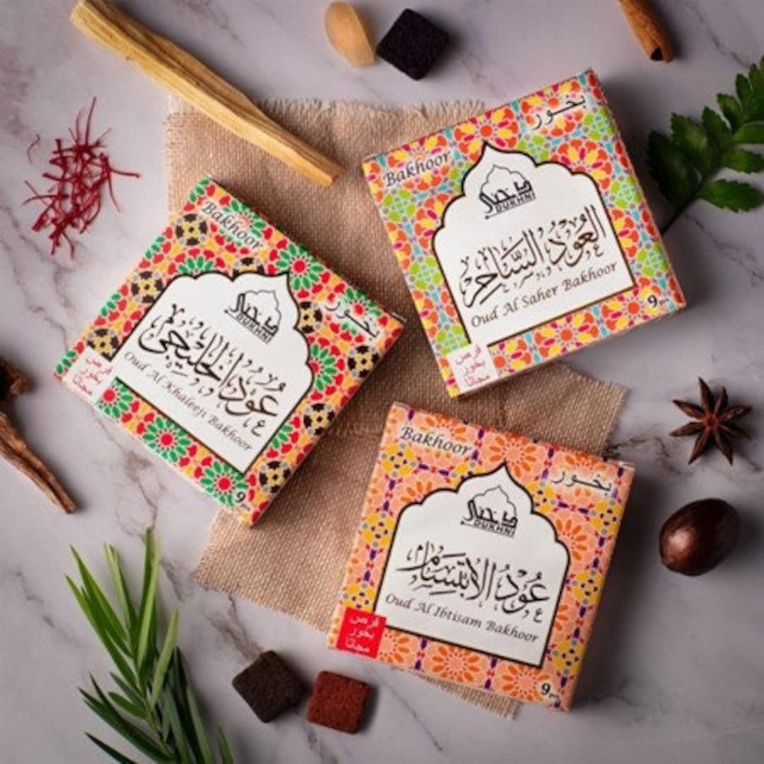 Oud Bakhoor Traditional Arabic Incense 3 Boxes Natural Assorted Home ...