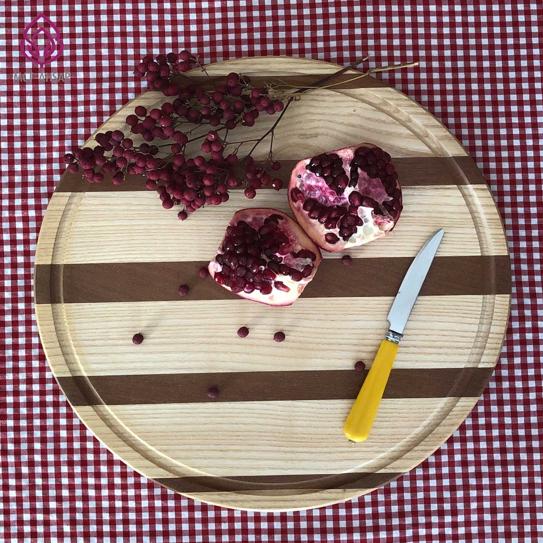 Pizza Plate,mahogany and Ash Wooden Pizza Plate,extra Large Pizza ...