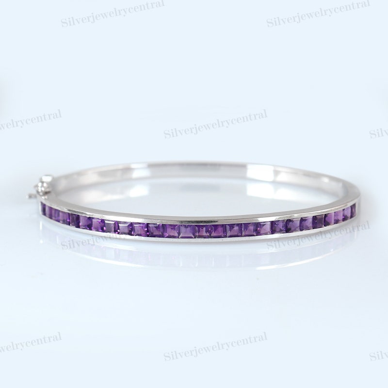 Amethyst Bangle - Etsy