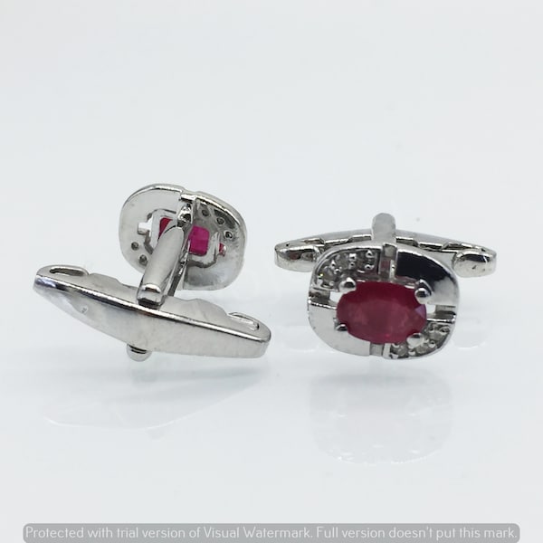 Ruby Cufflinks - Etsy