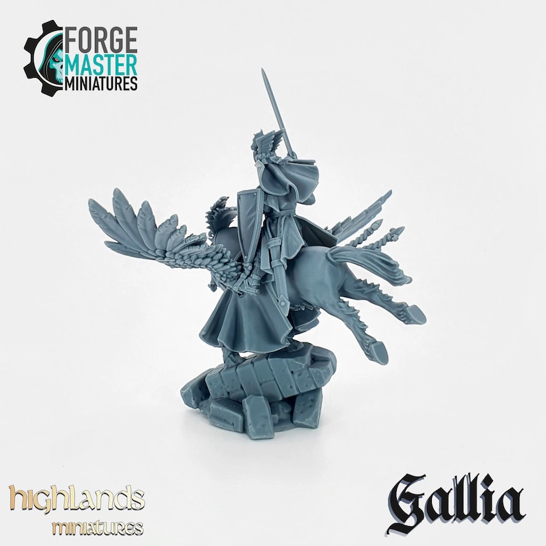 Pegasus Knight Champion of Gallia by Highlands Miniatures - Etsy