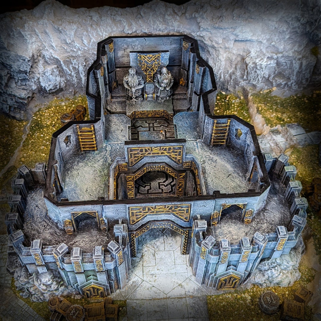 Dwarven Great Hall - Kingdom of Durak Deep by Conquest Creations - Etsy