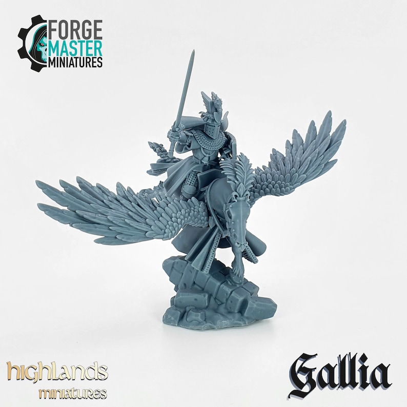 Pegasus Knight Champion of Gallia by Highlands Miniatures - Etsy