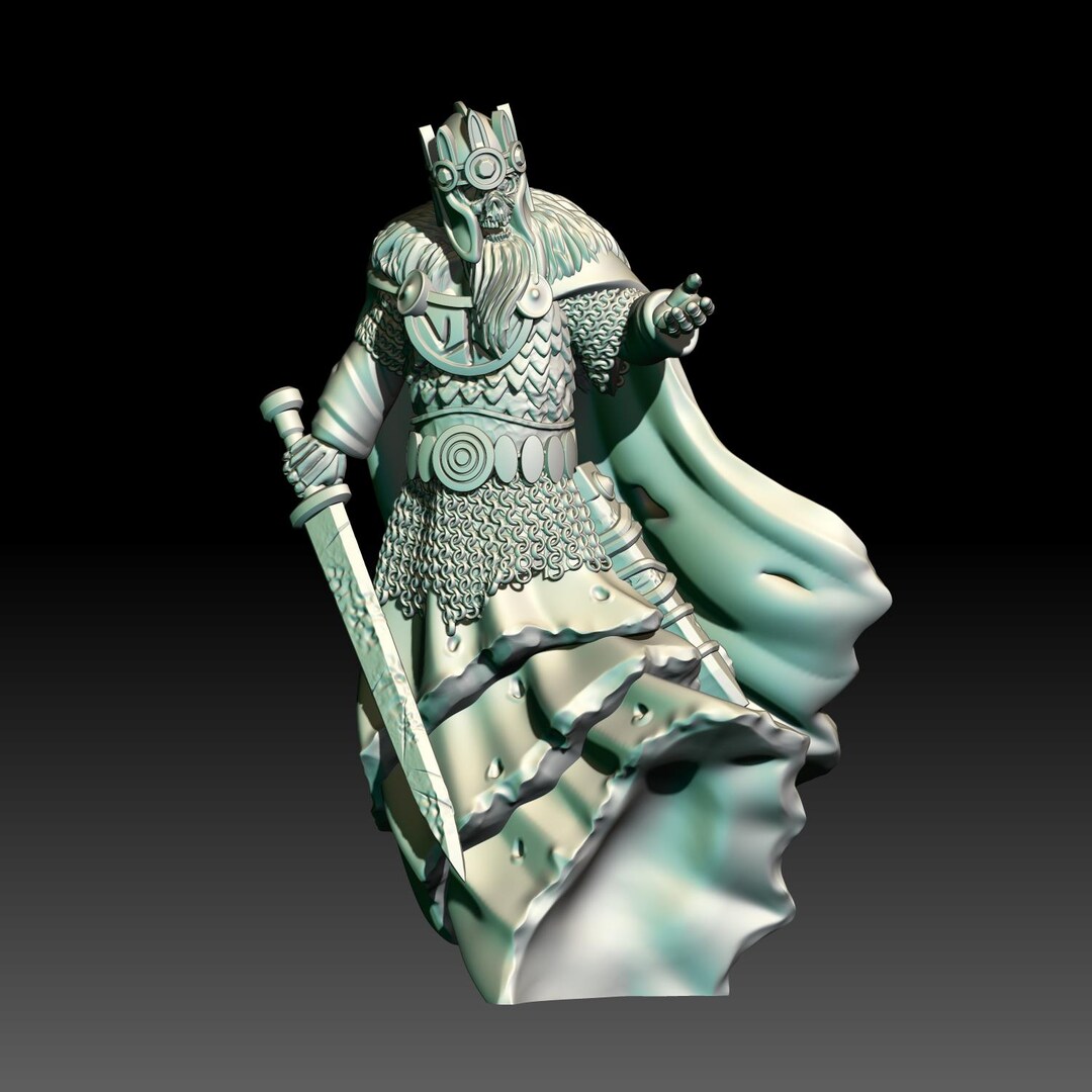 Necro Lich Miniature: 28mm Resin Figure by Kzk Minis - Etsy