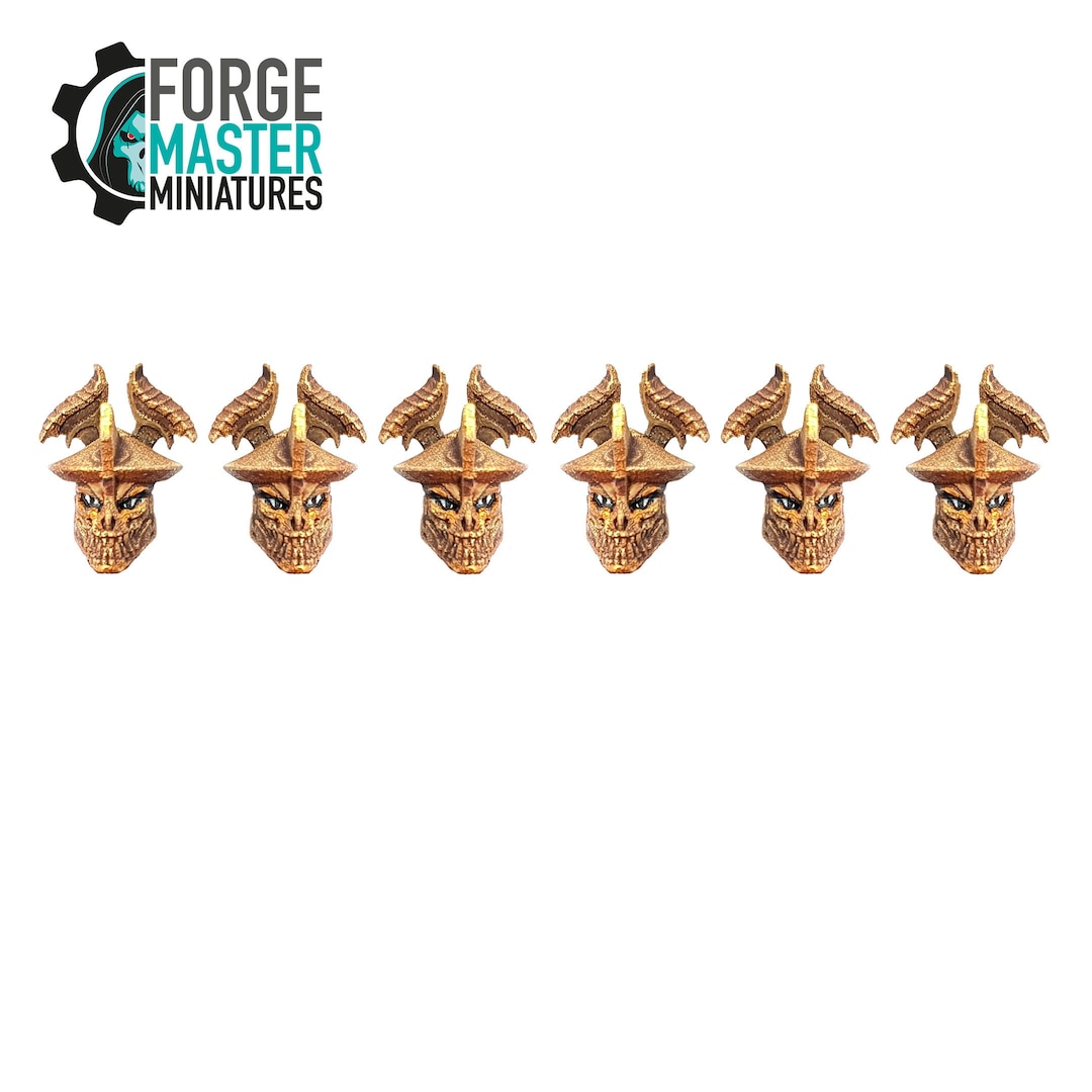 Golden Horde Dragon Mask Heads - Etsy