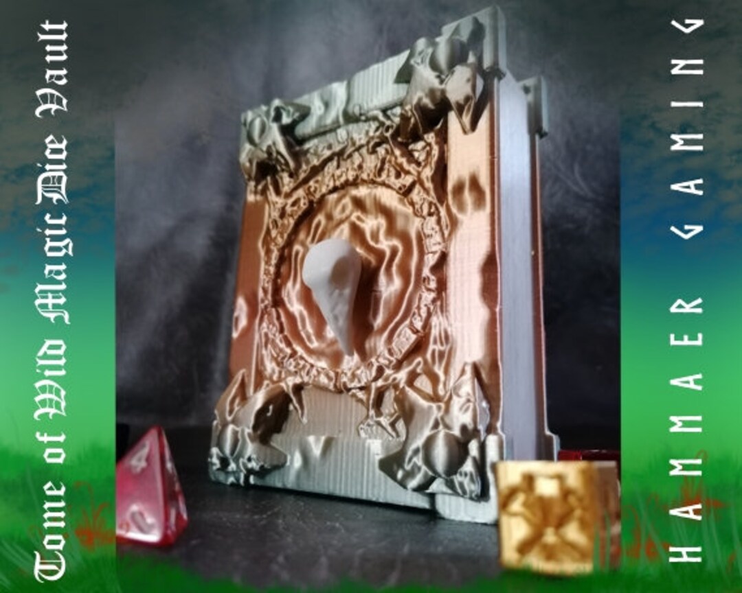 3D Print Tome of Wild Magic Dice Vault - Etsy UK