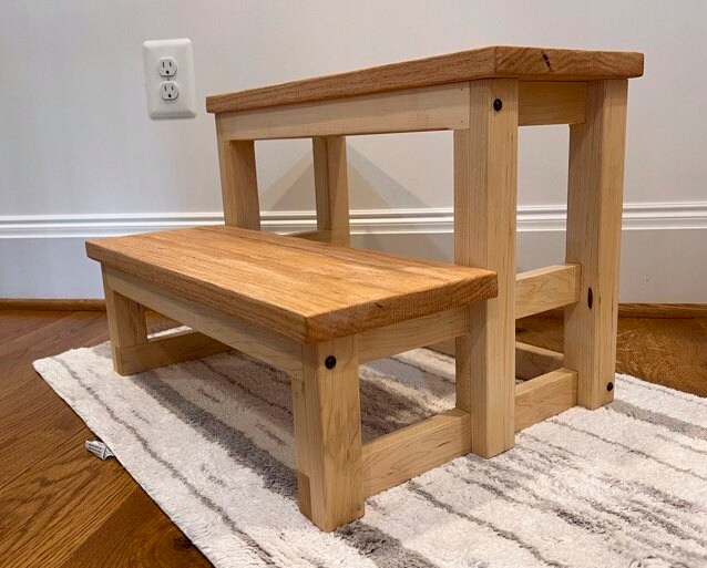 Wide 2 Step Stool - Etsy