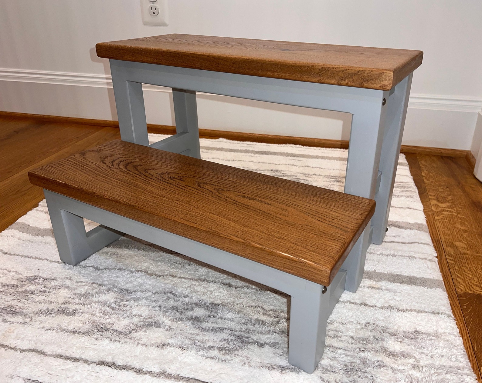 Wide 2 Step Stool - Etsy