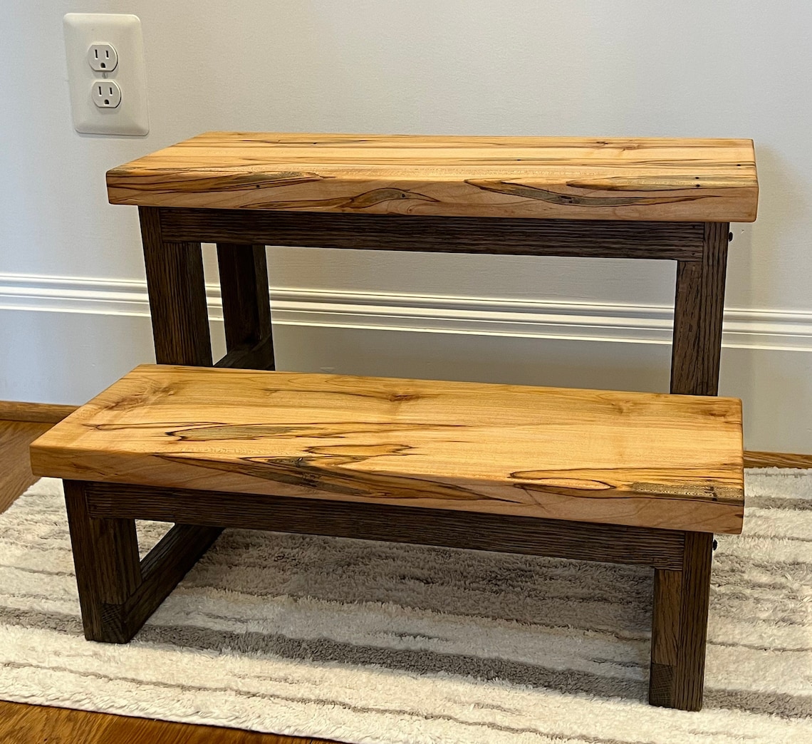 Wide 2 Step Stool - Etsy