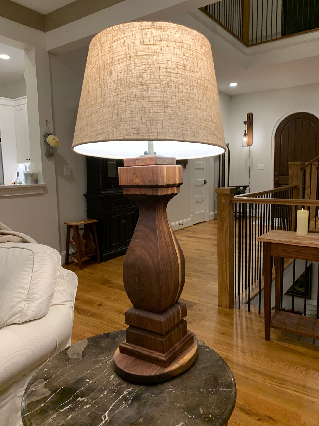 Walnut Lamp - Etsy