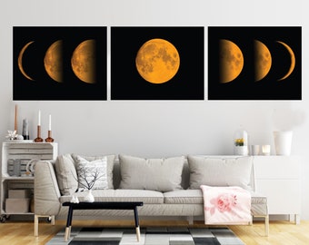 Beautiful Moon Canvas - Etsy