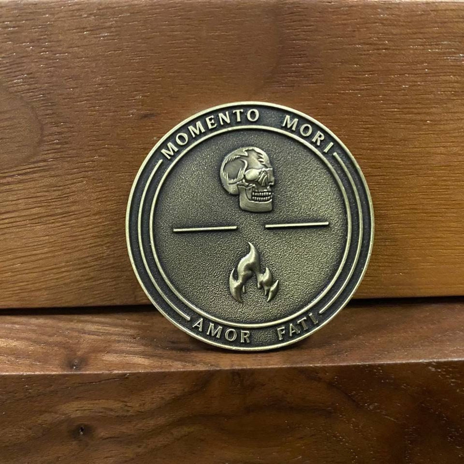 Stoic Challenge Coin: the Cardinal Virtues Momento Mori and | Etsy